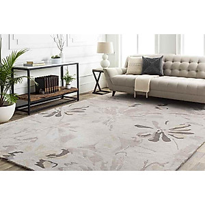 BROOKS DECOR Area Rugs, 2x4 Hearth Transitional Brown Area Rug Carpet for Living Room, Bedroom or Kitchen (2' x 4' Hearth)