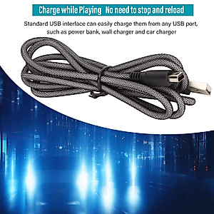 Septpenta 2Pcs 5ft 3DS/ 2DS USB Charger Cable, Supports Playing While Charging, Portable Power Charging Cord Cable for 2DS 3DS 3DS XL New 3DS New 3DS XL New 2DSXL NDSI NDSI LL