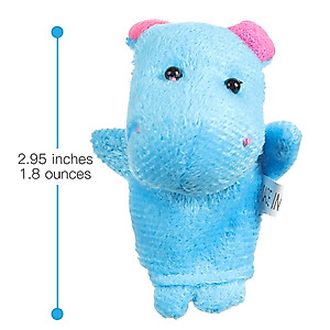 Acekid 10pcs Soft Plush Animal Finger Puppets Set Baby Story Time Velvet Animal Style for Toddlers