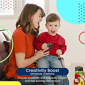 Classic Magic Cube Puzzle 4x4 - Premium Quality Brain Teaser Game for Kids and Adults - Enhance Spatial Awareness - Perfect for Education, Entertainment and Stress Relief…