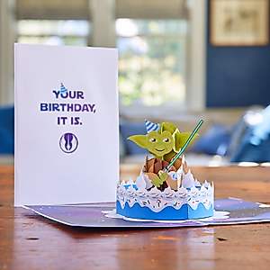 Lovepop Star Wars™ Yoda™ Birthday Pop Up Card, 5x7-3D Birthday Greeting Card, Pop-Up Birthday Cards for Kids, Celebration Cards, Star Wars™ Birthday Card