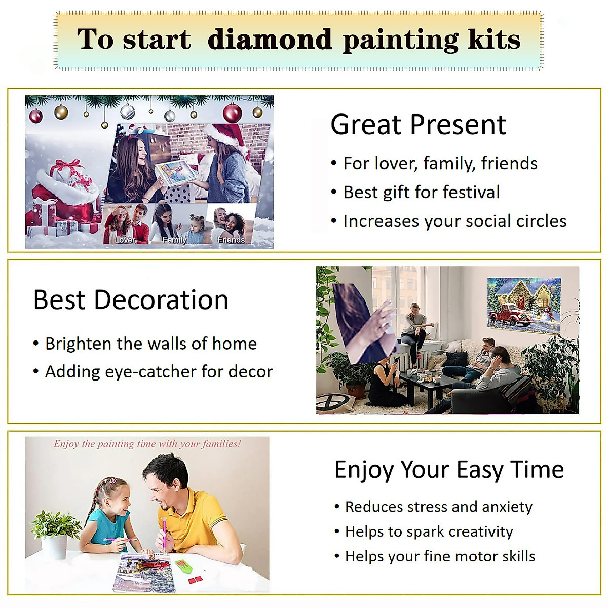Psinzmk5D Diamond Painting Kits for Adults Sunflowers - DIY Butterfly Diamond Art Paint with Diamonds Round Full Drill Diamond Dots Painting for Adults Beginners Inspirational Gem Art Pictures Art