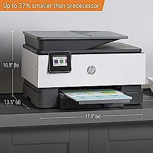 HP OfficeJet Pro 9015 All-in-One Wireless Color Printer, with Smart Home Office Productivity, HP Instant Ink, Works with Alexa (1KR42A)