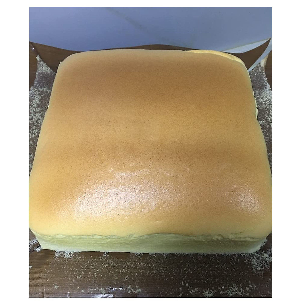 Ksdhotware 8'' x 3'' Deep Square Cake Pan Baking Mold Non-stick Coating Heavy Duty Brownie Bread Tray (Champagne Gold) (Square)