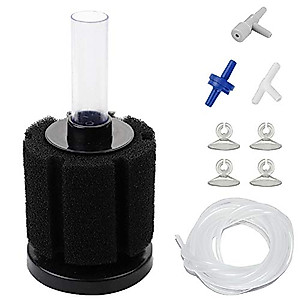 AQUANEAT Sponge Filter,Aquarium Sponge Filter for Fry Betta Shrimp Nano Fish Tank with Accessories (Up to 20Gal)