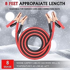 Car Safety Kit, NOONE Multifunctional Roadside Assistance Emergency Kits - First Aid Kit, Jumper Cables, LED Warning Light, Orange Strong Bag, Tools