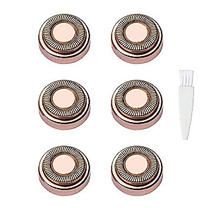 Facial Hair Remover Replacement Heads for Women, Painless Eyebrow Hair Remover Trimmer Blades, Perfect Touch and Smooth Finishing, with Cleaning Brush, As Seen ON TV