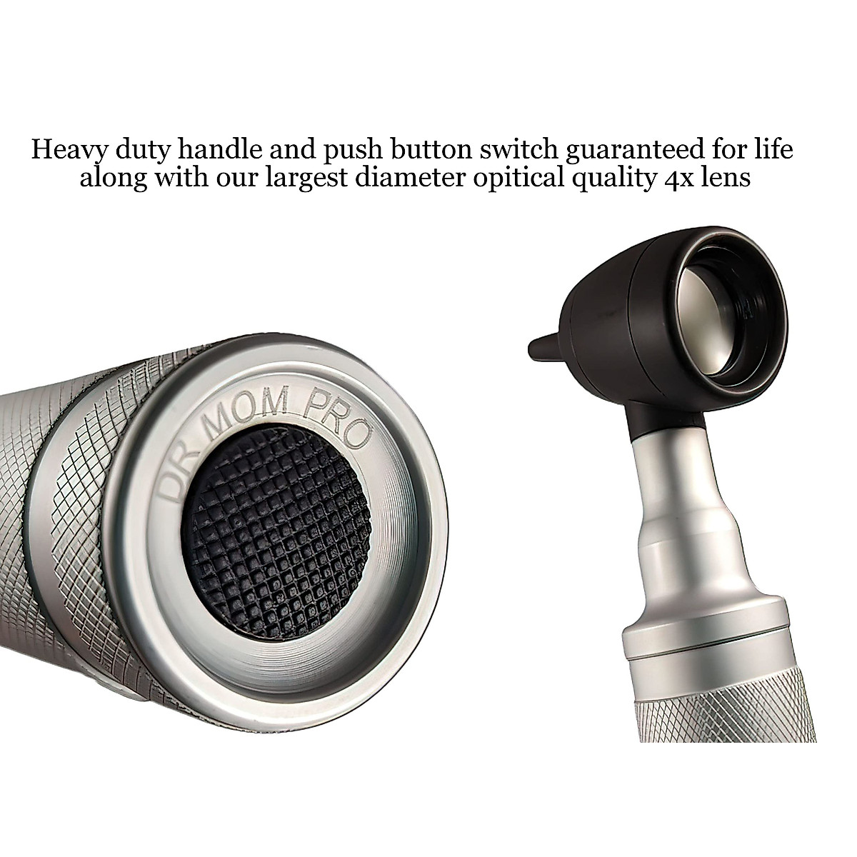 【Lifetime Warranty】5th Gen Dr Mom Professional Otoscope - 100% Forever Guarantee - Full-Size with Our Largest Lens