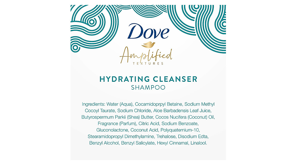 Dove Amplified Textures Hydrating Cleanse Shampoo