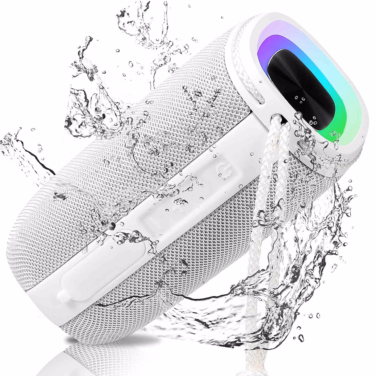 UrbanX Scorpio Series Bluetooth Speaker, IPX6 Waterproof Speakers HD Surround Sound with Punchy Bass, True Wireless Pairing, BT5.3, Portable Speaker for Blade 20 - White