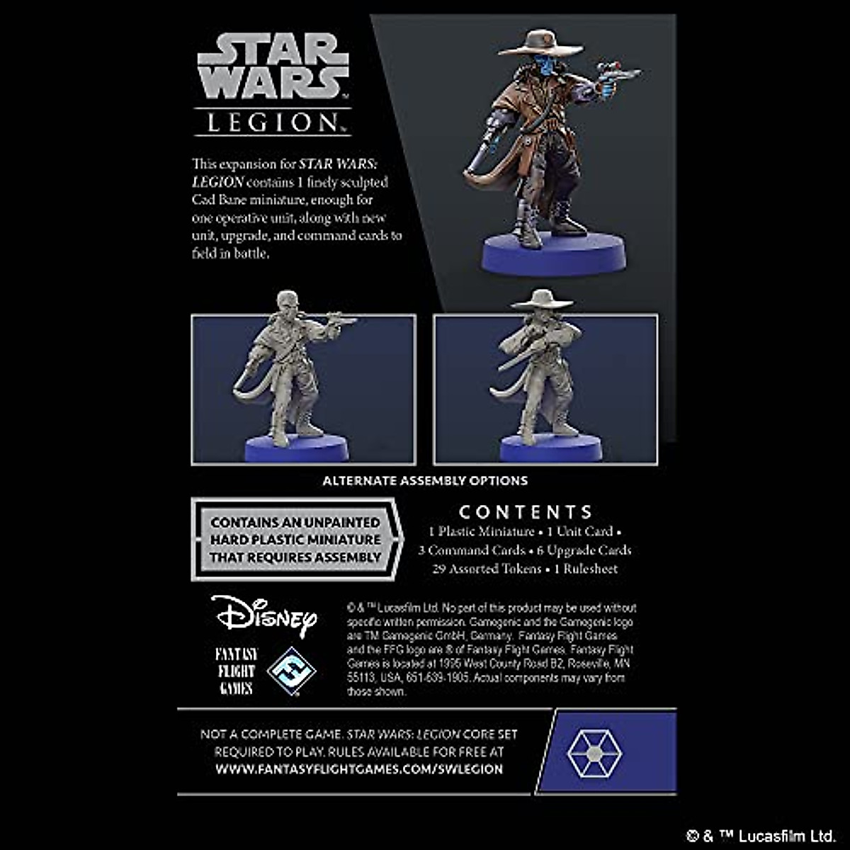 Star Wars Legion Cad Bane Expansion | Two Player Battle Game | Miniatures Game | Strategy Game for Adults and Teens | Ages 14+ | Avg. Playtime 3 Hours | Made by Atomic Mass Games