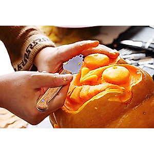 Antner Professional Pumpkin Carving Tool Kit 10 PCS Premium Stainless Steel Carving Tools for Easily Carve Sculpt Halloween Jack-O-Lanterns