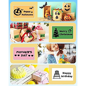 NELKO P110 Label Makers, Portable Bluetooth Thermal Label Printer, Label Maker Machine with Tape for Address, Home, Office, Organization, Compatible with Android & iOS System, with 1 Roll Label, Black