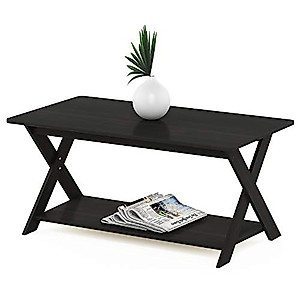 FURINNO Modern Simplistic Coffee Table, Espresso