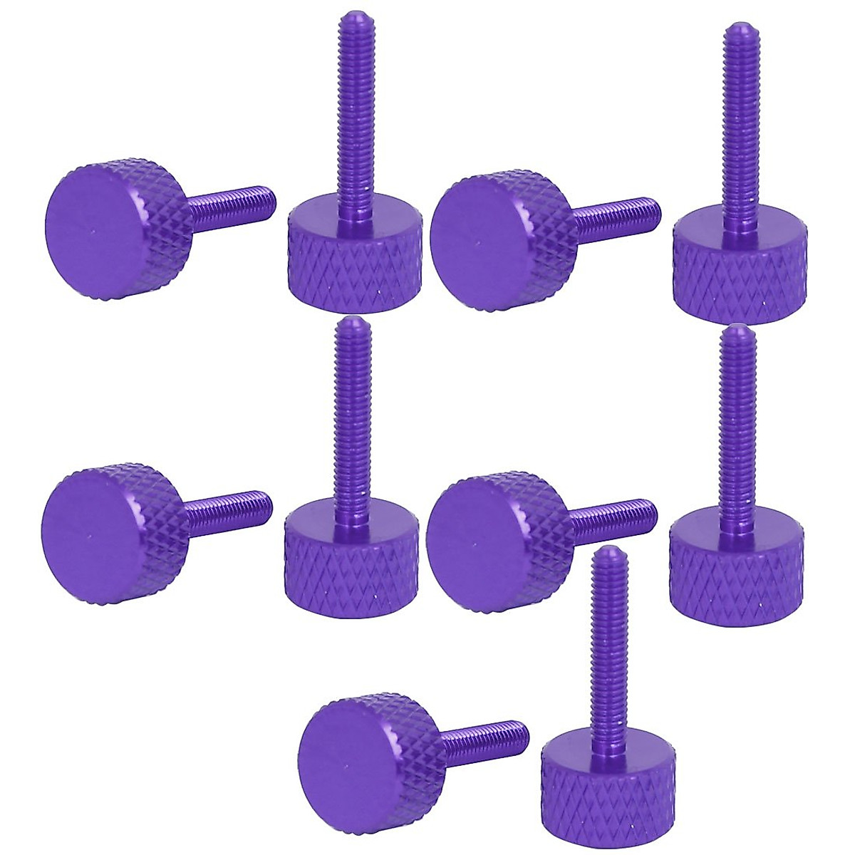 Aexit Computer PC Cleaning & Repair Graphics Card Knurled Head Thumb Screws Purple Computer Screws M3x16mm 10pcs