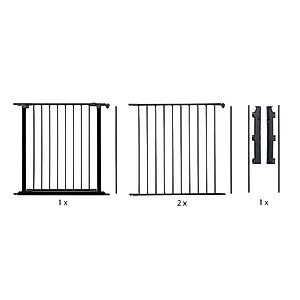 BabyDan Flex Gate Large 35.4-87.8"-Black