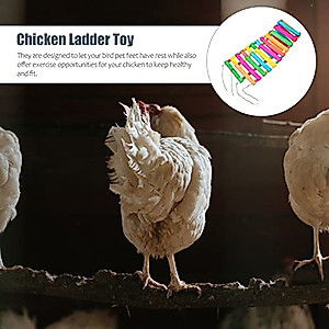 PATKAW Wooden Toys Parrot Toys Parrot Toys of 2 Chicken Swing Toy Pet Chicken Swing Toys Wood Chicken Swing Chicken Swing Toys Chicken Ladder: Climbing Climbing Toys Climbing Toys Parakeet Toys