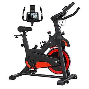 PayLessHere Exercise Bike Indoor Cycling Bike Stationary,Fitness Training Bike with Comfortable Seat Cushion,LCD Monitor Workout bike for Home Cardio Workout Fitness Machine,Black