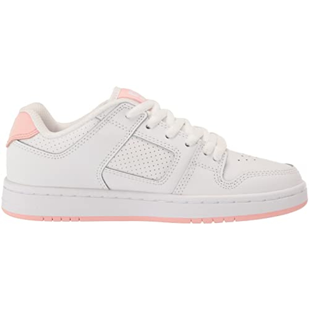 DC Women's Manteca 4 Casual Skate Shoe, White/Pink, 9.5
