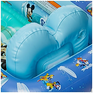 Disney Mickey Mouse Air-Filled Cushion Bath Tub - Free-Standing, Blow up, Portable, Inflatable, Safe Bathing, Baby Bathtub, Toddler Bathtub