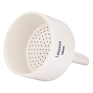 Labasics Porcelain Buchner Funnel 120 mm, Porcelain Buchner Filter Funnel OD 12 cm ID 11 cm for Laboratory