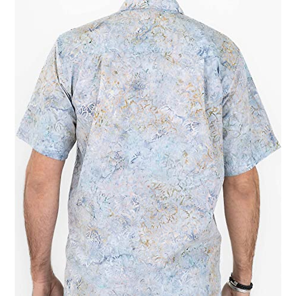 Pete Huntington New Mens Short Sleeve Batik 100% Cotton Hawaiian Shirt Classic Fit Stone Island PH739 2X-Large