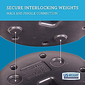 US Weight Tailgater Canopy Weights with No-Pinch Design for Easy, Safe Installation, and Removal to Secure Tents, Canopies, and Umbrellas at Outdoor Events