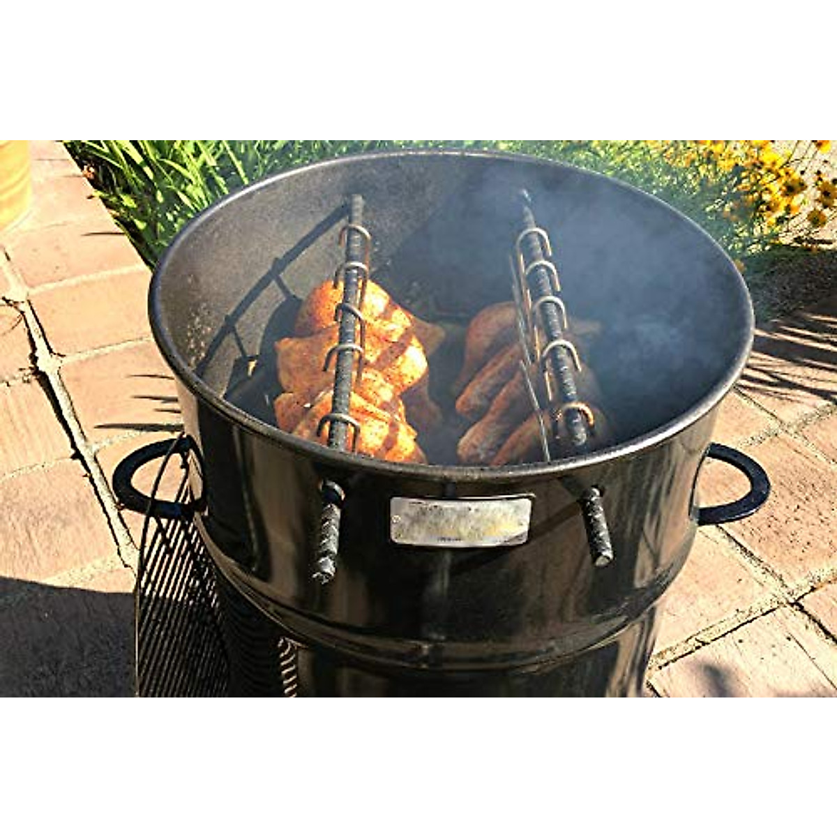 4pc 9" Heavy Duty & Thick ALAZCO Stainless Steel Meat Processing Butcher Hook - Wild Game, Smoking Ribs BBQ Large Fish, Hunting, Carcass Deer Hanging S-Hook Excellent Quality 9mm Thick