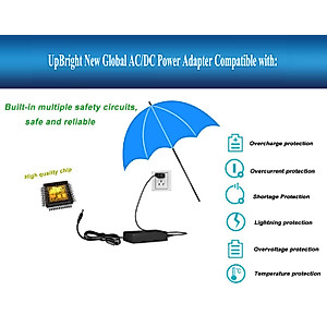 UpBright 12V AC/DC Adapter Compatible with AOC LED LCD Monitor I2367F I2367FH I2757FH-B I2267FW I2267FH I2067F I2353PH 230LM00005 E2351F E2043FK E2343FK E2243FW LM720 LM729 LM800 LM914 ADPC1245