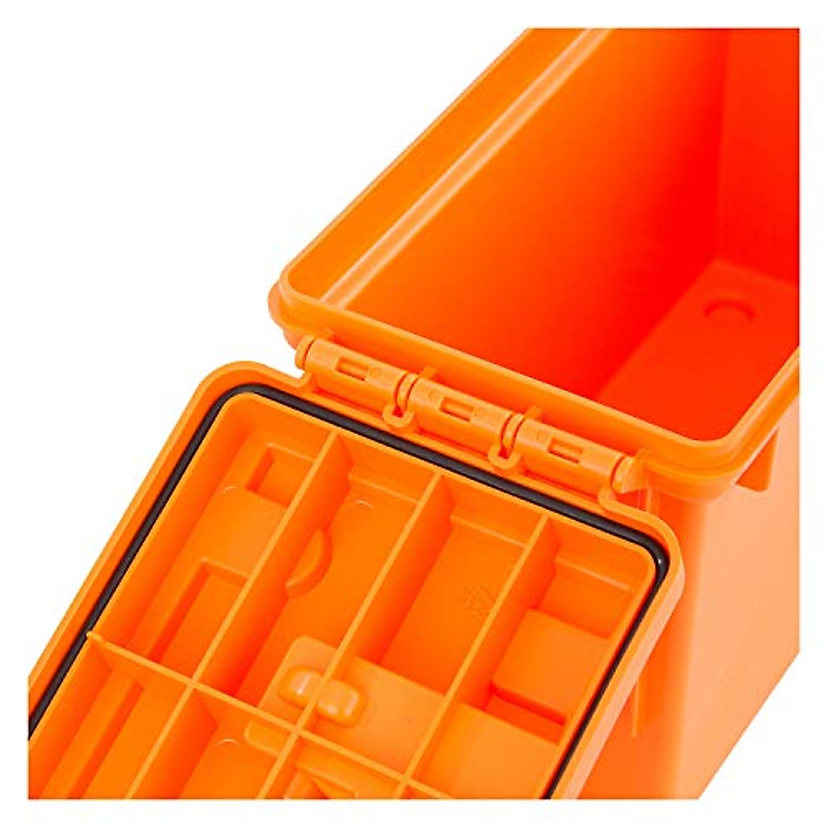 Sheffield 12630 Field Box, Pistol, Rifle, or Shotgun Ammo Storage Box, Tamper-Proof Locking Ammo Can, Water Resistant, Made in The U.S.A, Stackable, Orange