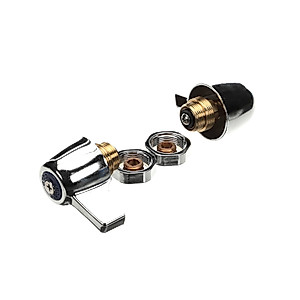 Krowne Silver Series 21-325L Compression Replacement Accessory Kit with Knob-Style Handles | Compatible with 10-4, 11-4, 13-8 Deck Mount Faucets and 100-L Models | (2) Valves, (2) Seats, (2) O-Rings