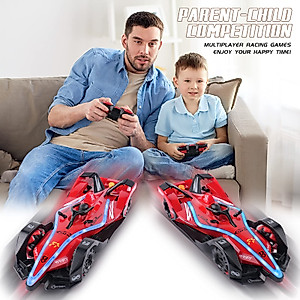 JELOSO F1 Fast RC Drift Car, Hobby Remote Control Car LED Lights 4WD 2.4GHz 360°Rotating RC Race Sport Stunt Car, High Speed Formula 1 Model Vehicle Cool Toys Birthday Gifts for Kids Boys Age of 6-12