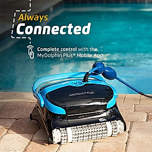 Dolphin Nautilus CC Plus Wi-Fi Automatic Robotic Pool Vacuum Cleaner, Always Cleaning, Never Charging, Ideal for In-Ground Pools up to 50 FT in Length