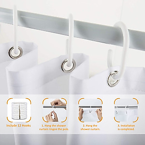 Riyidecor Chevron Shower Curtain White Beige Geometric Herringbone 60Wx72H Inch Striped Simple Modern Classy Neutral Contemporary Decor Fabric Bathroom Set Polyester Waterproof