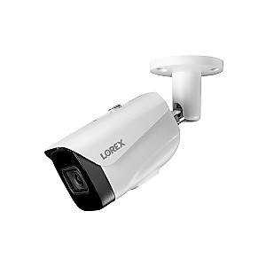 Lorex 4K 32-Channel Nocturnal NVR System with Nocturnal 3 IP Smart Security Cameras with Real-Time 30FPS Recording and Listen-in Audio 24 / White