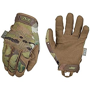 Mechanix Wear: The Original Tactical Work Gloves with Secure Fit, Flexible Grip for Multi-Purpose Use, Durable Touchscreen Safety Gloves for Men (Camouflage - MultiCam, Large)