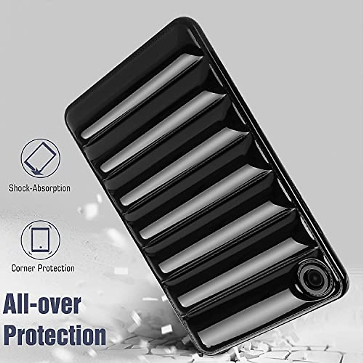 Tablet PC Case Tablet Case Compatible with Samsung Galaxy Tab A8 10.5 inch 2021 (SM-X200/X205),Ultra Thin Lightweight Full Protective Cover Drop-Proof Shock-Proof Protective Cover (Color : Black)
