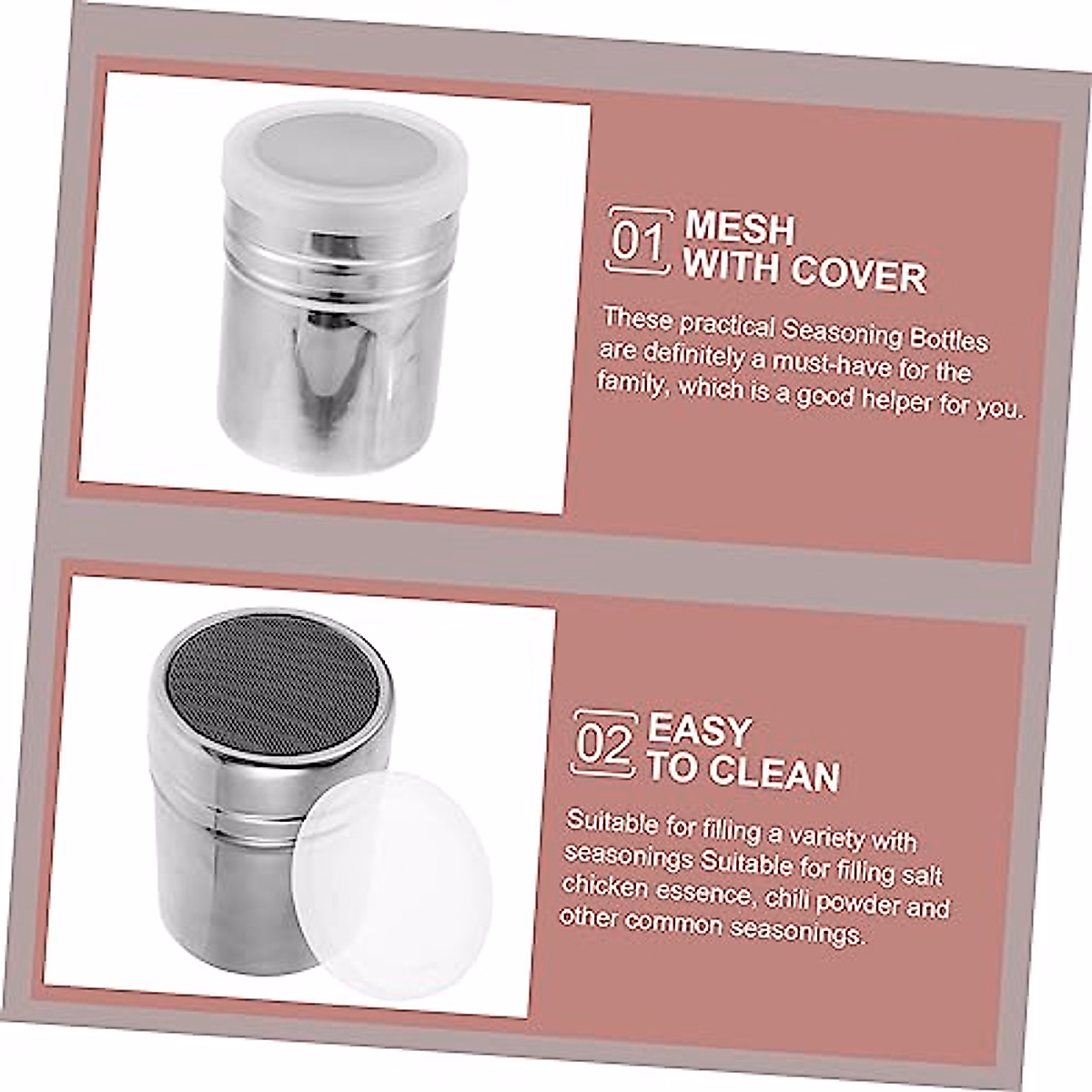 Doll Fridge kitchen gadget small tools with cover bottle powder bottle pepper can black pepper household pepper shakers condiment jar coffee Castor coffee can metal can with lid