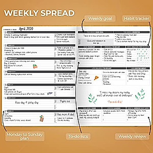 Clever Fox Planner PRO – Weekly & Monthly Life Planner to Increase Productivity, Time Management and Hit Your Goals – Organizer, Gratitude Journal – Undated, 1 Year – Softcover, 8.5x11″ (Amber Yellow)