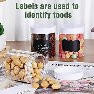 24Pack 8oz Plastic Jar Storage Container with White Lids Airtight Clear Wide-mouth Slime Storage Jars for Cosmetic Cream Light Clay