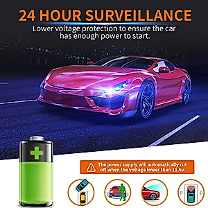 Dash Cam Hardwire Kit, Mini USB Hard Wire Kit for Dashcam, 12-30V to 5V Car Dash Camera Hardwiring Kit with for Radar Detector