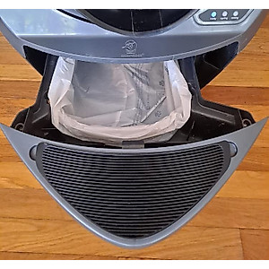 EcoLeo Liners, Litter-Robot 3 Compatible, Compostable New & Improved, Plastic-Free bags with Handles, Thick, for Automatic Litter Box Waste Drawers (50-Count)