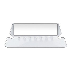 Pendaflex Insertable Plastic Tabs Hanging Folder Tabs, 2", Clear, 25 Tabs and Inserts per Pack (42)