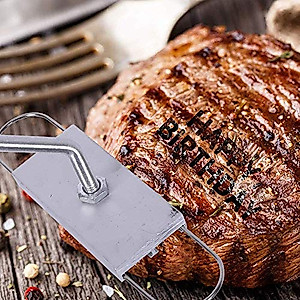 BBQ Meat Branding Iron with Changeable Letters and a Handy Draw- Great for Branding Steaks Burgers Chicken