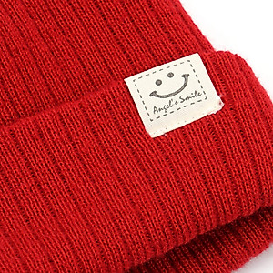 Kingrol 3 Pack Baby Knitted Beanie Hats, Cute Soft Warm Knit Caps for Baby, Girls and Boys, 0-3 Years