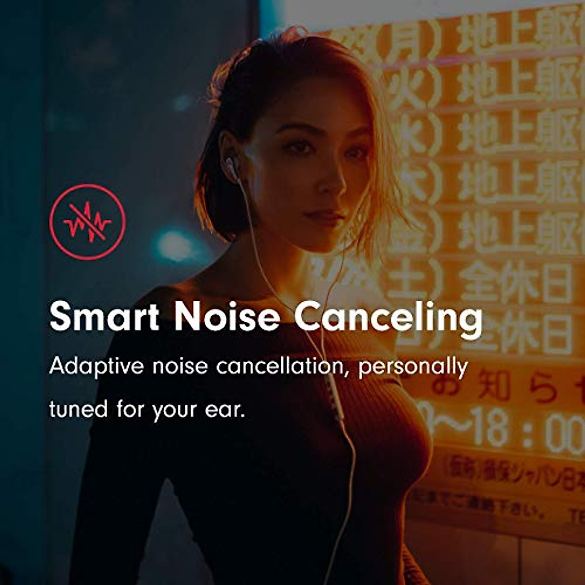 RAYZ Pioneer Original Active Noise Cancelling Earbuds Wired with Mic, Auto-Pause, Hands-Free Hey Siri, Lightning Cable Earphones Compatible with iPhone, iPad and iPod. MFI Certified (Ice White)