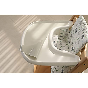 Gembebe Silicone Tray Placemat Compatible with Stokke Tripp Trapp High Chair Tray | Silicone Resistant High Chair Placemat | Lightweight | Dishwasher Safe| Easy to Clean (Light Grey)