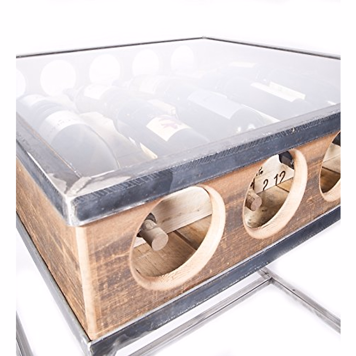 wine rack bar height table