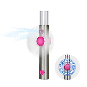 KALAWA Handheld Fan Portable Misting Fan, 3 in 1 Mini Portable Fan, Rechargeable Personal Fan with LED Light Nightlight, Battery Operated Spray Water Fan for Travel, Office, Outdoor