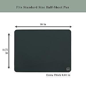 The Silicone Kitchen Silicone Oven Baking Mats - Vintage Navy Blue/Pearl Gray Bundle - BPA Free, (2 Half Sheets, 2 Quarter Sheets)